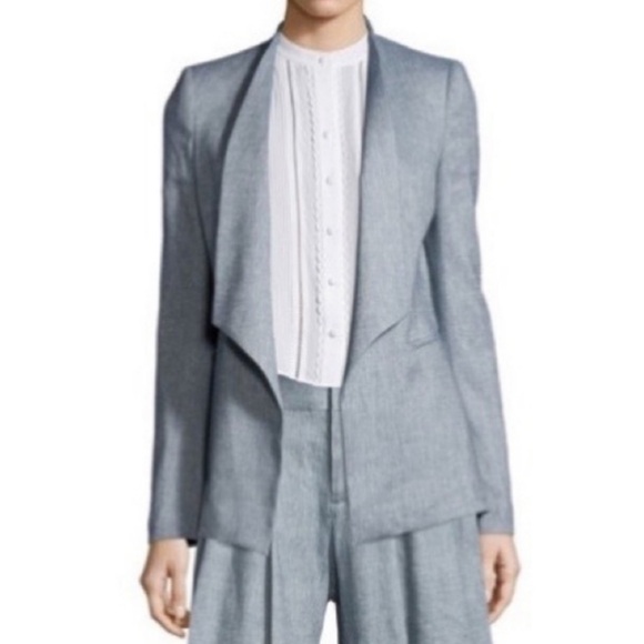 Alice + Olivia | Jackets & Coats | Alice Olivia Allison Blue Draped ...